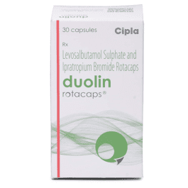 Duolin Rotacaps 100 Mg + 40 Mg | Levosalbutamol + Ipratropium Bromide