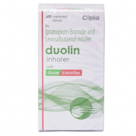 Duolin Inhaler 50 Mcg+20 Mcg | Levosalbutamol, Ipratropium