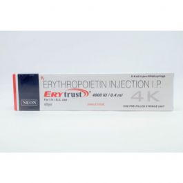 Erytrust 4000 IU Injection | Epoetin Alfa | Procrit | It's Uses