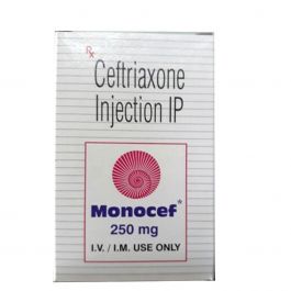 Monocef 250 Mg Injection | Ceftriaxone Sodium | Rocephin/ Vantin