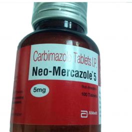 Neo-Mercazole 5 Mg | Carbimazole | Neomercazole | Uses