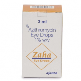 Zaha Eye Drop 3 ml | Azithromycin | Azasite | It's Dosage | Precaution