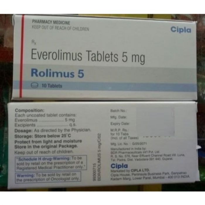 Rolimus 5 Mg Tablets | Everolimus | Rolimus | It's Precautions | Uses