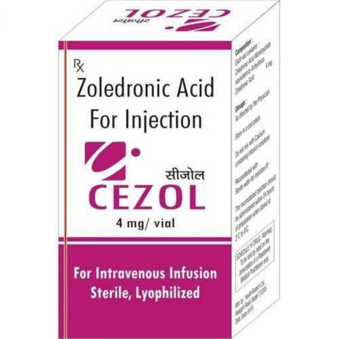 Cezol 4 Mg Injection | Zoledronic Acid | Zometa | It's Dosage