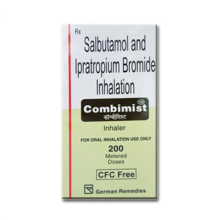 Combimist 100 Mcg + 20 Mcg Inhaler | Salbutamol pratropium