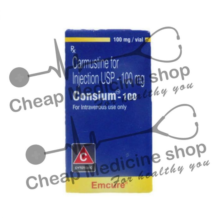 Consium 100 Mg Injection | Carmustine | BiCNU | Dosage | Precaution