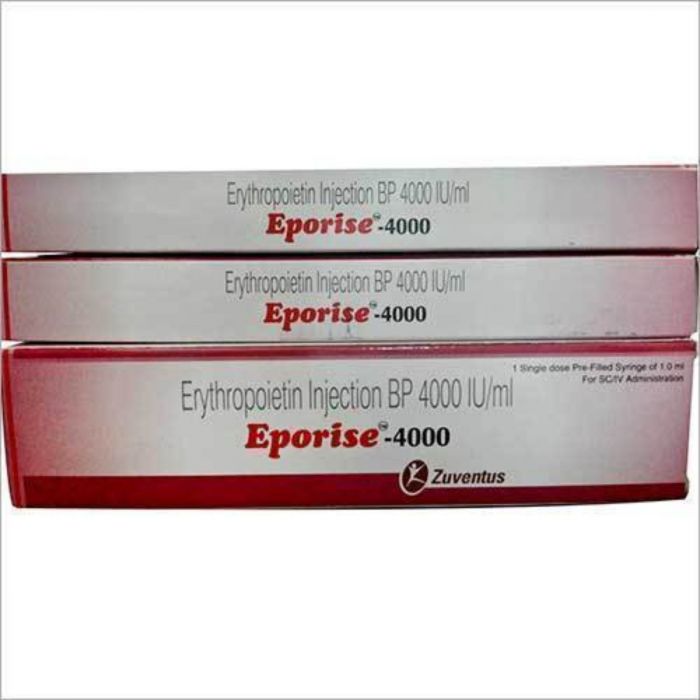 Eporise 4000 Injection 1 ml prefilled syringe | Epoetin Alfa | Procrit