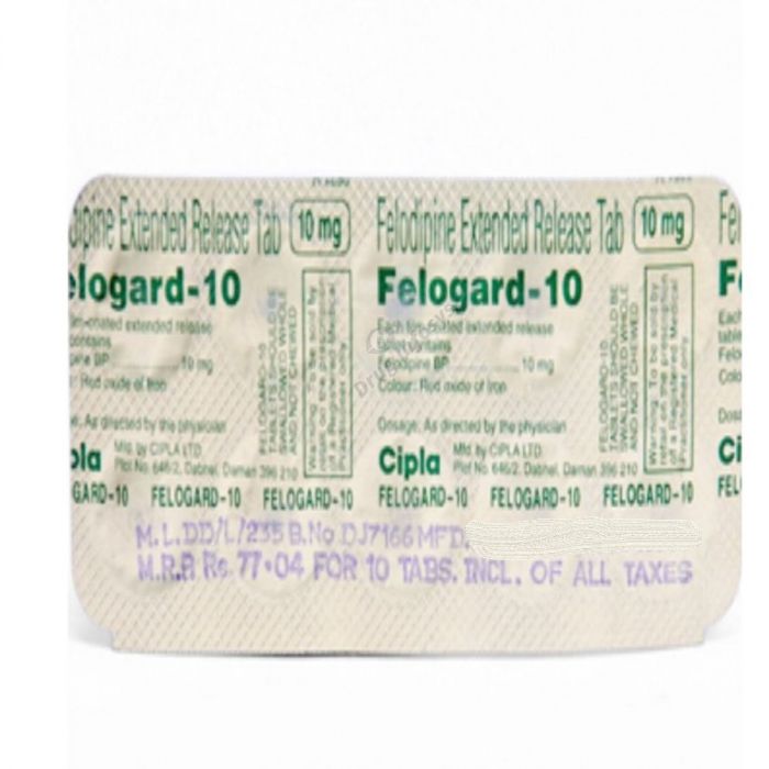 Felogard 10 Mg Tablet ER | Felodipine | Plendil | It's Side Effects