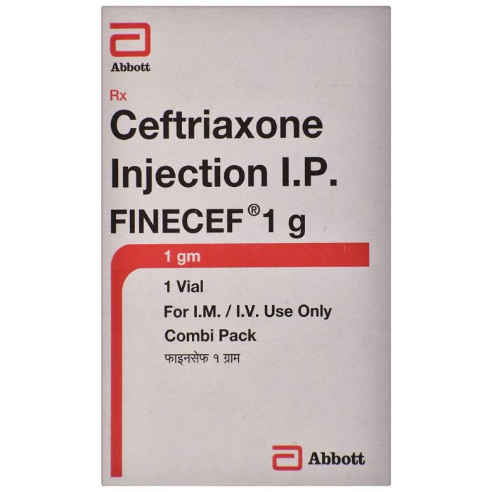 Finecef 1 Gm Injection | Overview | Uses | Side Effects