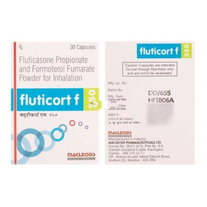 Fluticort F 6 Mcg + 250 Mcg Inhaler | Formoterol | Drug