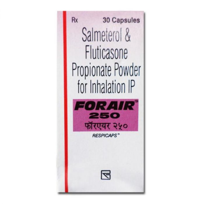 ForAir 250 Respicap | Salmeterol + Fluticasone Propionate | Serevent