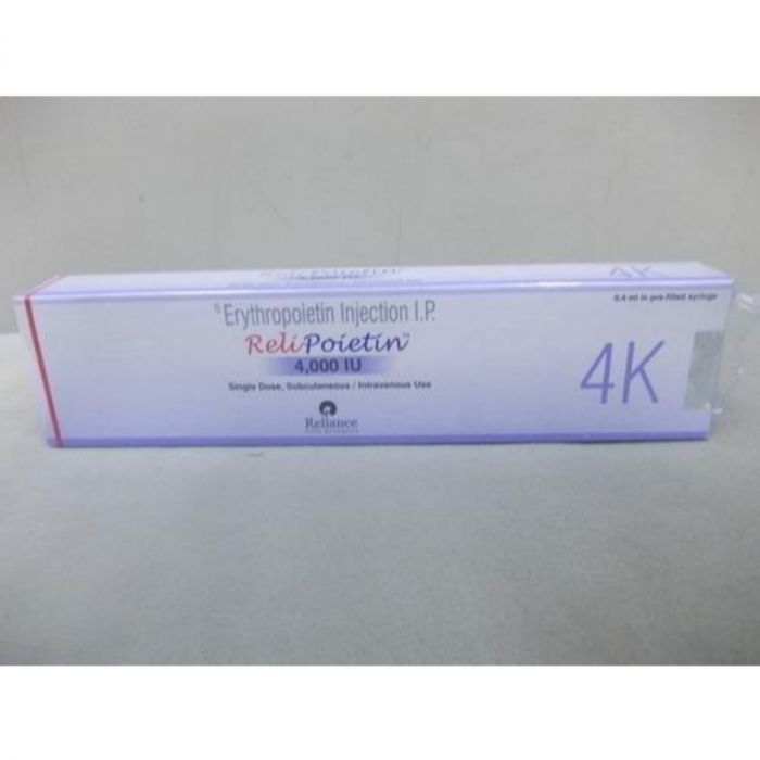Relipoietin 4000 IU 0.4 ml Injection | Epoetin Alfa | Procrit | Uses
