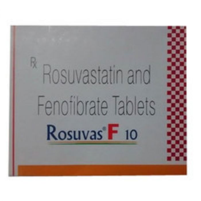 Rosuvas F 10 Tablet | Fenofibrate + Rosuvastatin | Tricor+Crestor