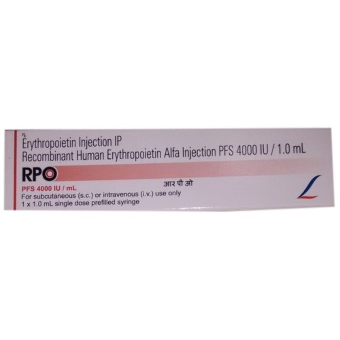 Rpo 4000 IU 1ml Injection | Recombinant Human Erythropoietin Alfa