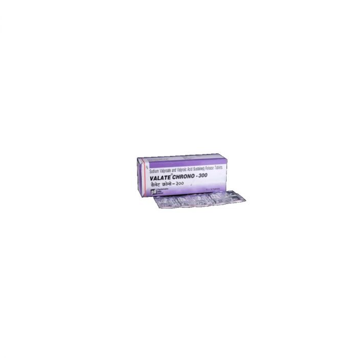 Valate Chrono 300 Tablet SR | Sodium Valproate | Divalproex Sodium