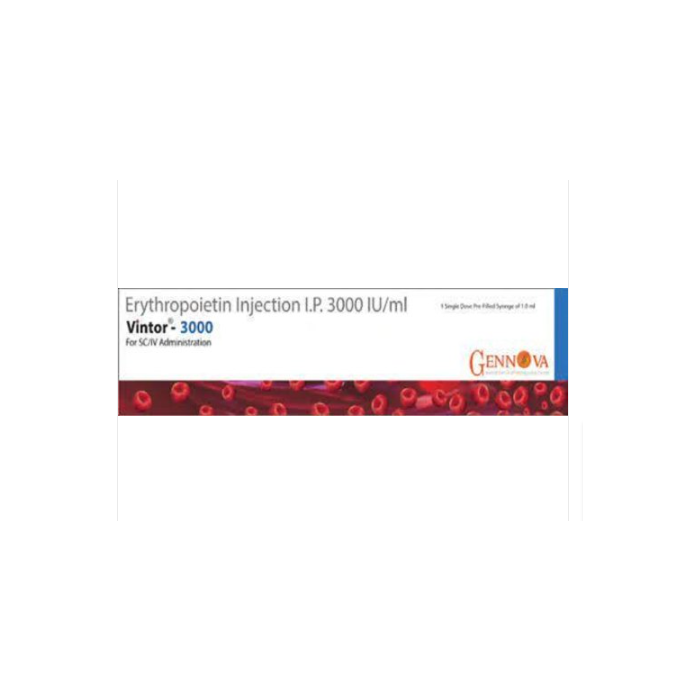 Vintor 3000 IU Injection | Epoetin Alfa | Procrit