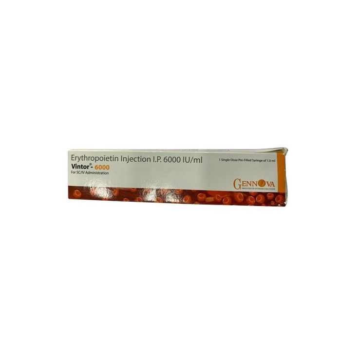 Vintor 6000 IU 1 ml Injection | Epoetin Alfa | Procrit | Side Effects