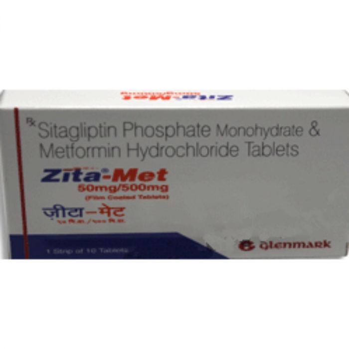 Zita Met 50 Mg/500 Mg Tablet | Sitagliptin+ Metformin | Janumet