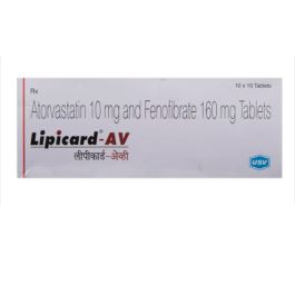 Lipicard-AV Tablet | Atorvastatin + Fenofibrate | Tricor | It's Uses