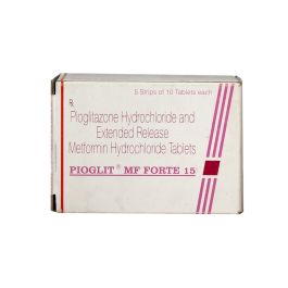 Pioglit MF Forte 15+850 Mg | Pioglitazone + Metformin | Actoplus Met