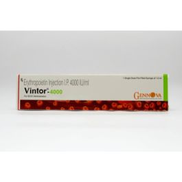 Vintor 4000 IU Injection | Epoetin Alfa | Procrit | Precautions | Uses